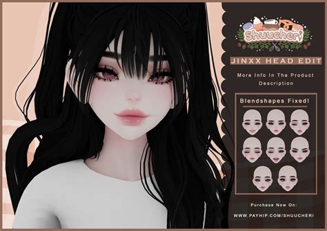 Shuucheri Amelia Head Edit Vrmodels 3d Models For Vr Ar And Cg
