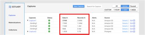 add stats to entity tables · issue 370 · estuary ui · github