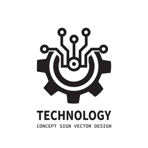 Technology Gear Concept Business Logo Template Design Cogwheel
