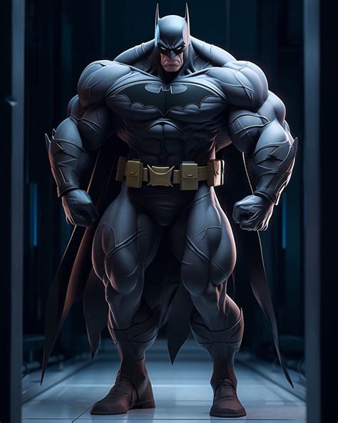 Bodybuilder Batman Comic Zeichnungen