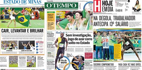 Capas Dos Principais Jornais De BH Nesta Segunda Feira De Agosto