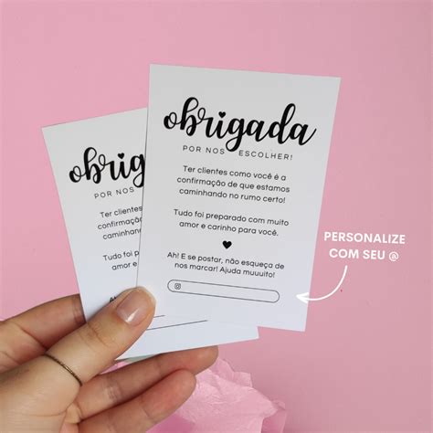 Cartas De Agradecimento Ao Cliente 10x7 Cm Shopee Brasil