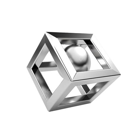 3d Shape Metal Geometric Figure 3d Render 3d Shape Metal Png