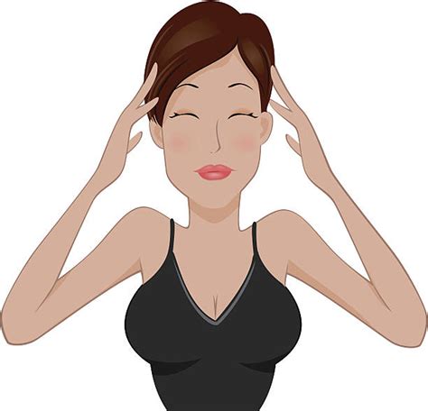 Cartoon Of The Indian Head Massage Illustrations Royalty Free Vector