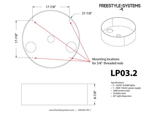 Lp03 Round Light Platform Freestyle Systems