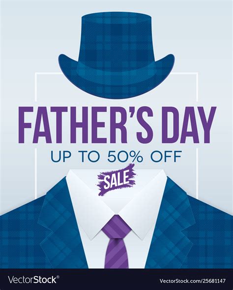 Fathers Day Promotion Flyer Royalty Free Vector Image