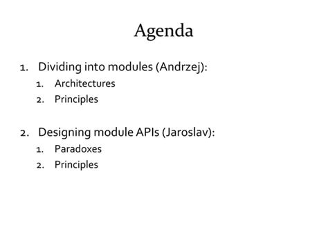 JavaOne’12 Session 3992 - Software Modularity: Paradoxes, Principles, and Architectures | PPT