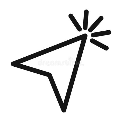 Digital Cursor Icon Ideal For Web Navigation And Interfaces Stock