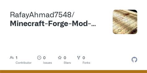 GitHub RafayAhmad7548 Minecraft Forge Mod Template