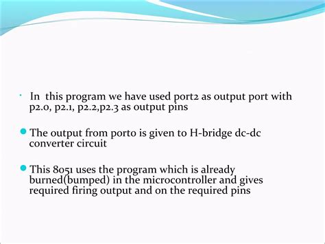 Bidirectional Speed Control Of Dc Motor Using 8051 Microcontroller Ppt