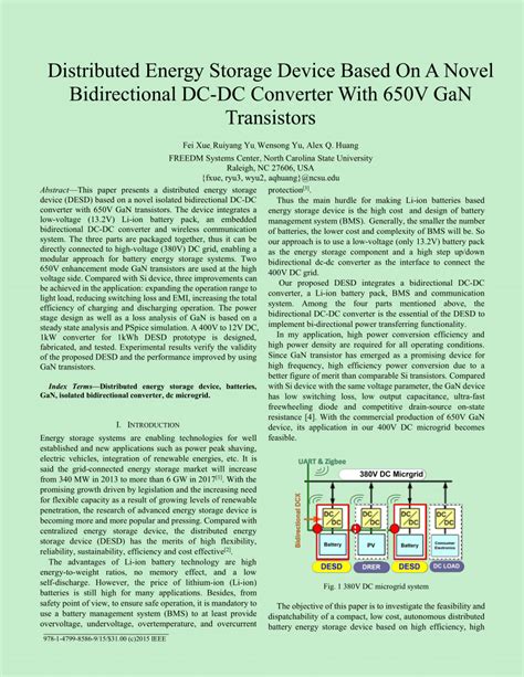 Pdf Gan Transistor Based Bi Directional Dc Dc Converter For