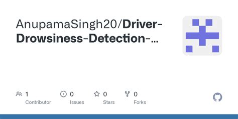 GitHub AnupamaSingh20 Driver Drowsiness Detection System