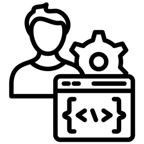 Premium Vector Programming Skills Vector Icon Illustration Of No Code Iconset