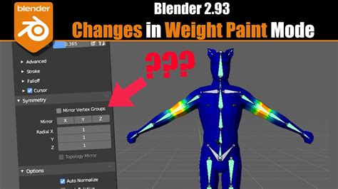 Blender Changes In Weight Paint Mode AGAIN X Mirror Mirror
