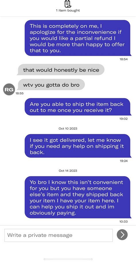 Buyer Doesnt Want To Return Item Rdepop