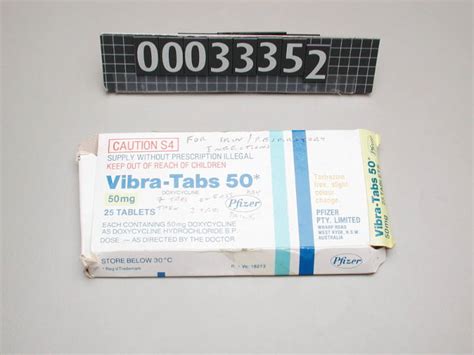 Vibra Tabs Doxycycline Tablets From Blackmores First Lady Works A Museum
