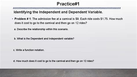 Modeling Using Function Notation Presented By Mr Laws