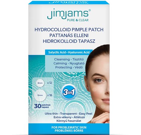 Jimjams Pure And Clear Hydrocolloid Pimple Patch Ingredients Explained