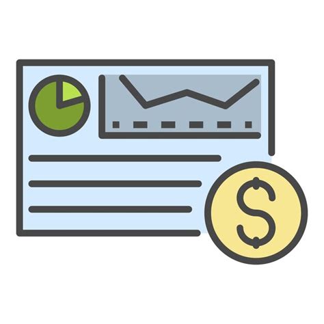 Premium Vector Money Cash Graph Icon Outline Money Cash Graph Vector Icon Color Flat Isolated