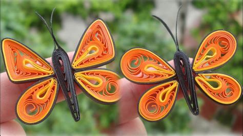 Quilling Simple Butterfly Tutorial DIY Paper Butterfly Home