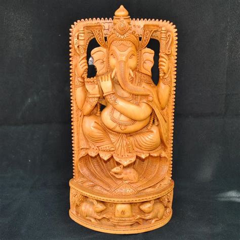Wooden Ganesha Statue At Best Price In Jaipur Id 575382 Shree
