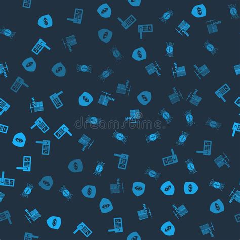 Set Shield And Eye Vpn With Microchip Circuit Server And Digital Door Lock Wireless On