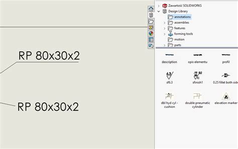 library annotation saved with wrong formatting r solidworks