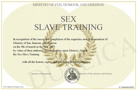 Sex Slave Training