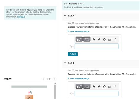Solved Case Blocks At Rest For Parts A And B Assume The Chegg