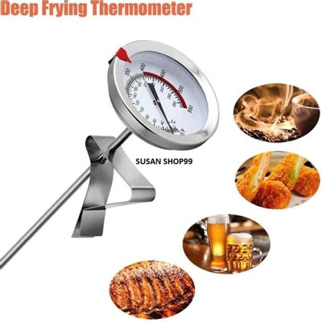 Jual Termometer Minyak 40cm Ukur Suhu Minyak Air Stainless Steel Analog