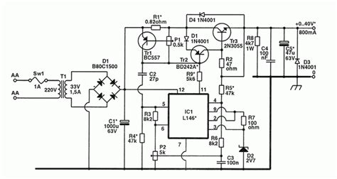 General Purpose Power Supply By L146 Or Ic 723 Eeweb