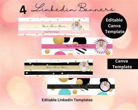 Linkedin Banner Template Linkedin Banners Canva Template Editable Canva Template Linkedin Banner