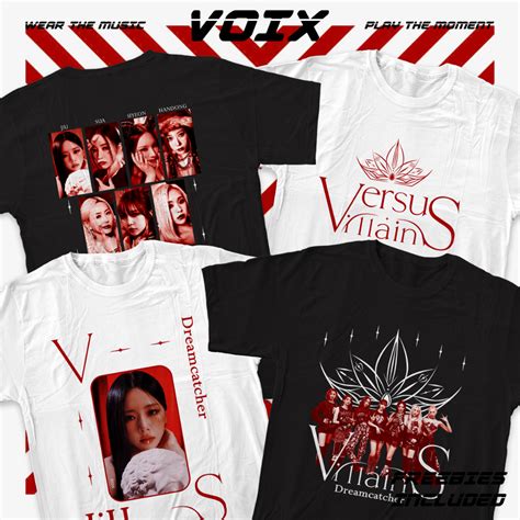 Jual Kaos Kpop Dreamcatcher OOTD VillainS Tee JiU SuA Siyeon