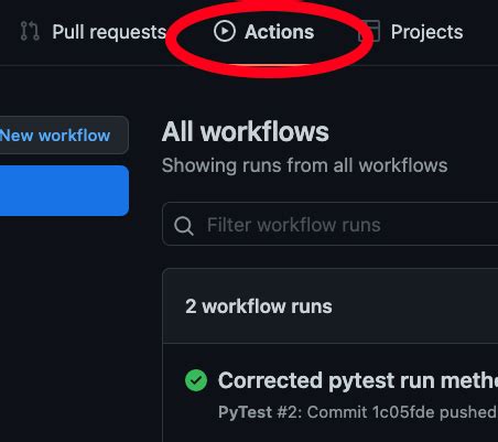 Github Actions Pytest Cis Spring