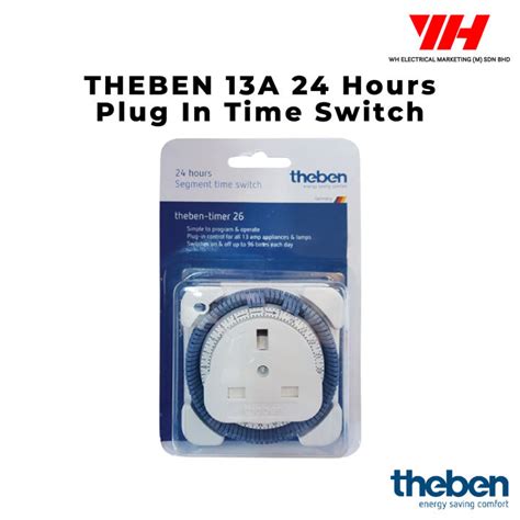 Theben 13a 24 Hours Plug In Time Switch Lazada