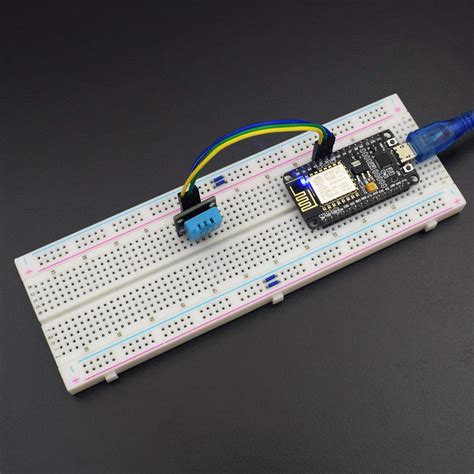 rees52 measure temperature and humidity using dht11 and esp8266 12e using