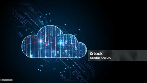 Cloud Computing Conceptabstract Connection Technology Background Hand
