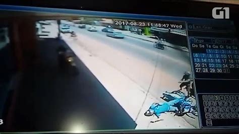 Vídeo mostra momento que homem é baleado em avenida de Santarém