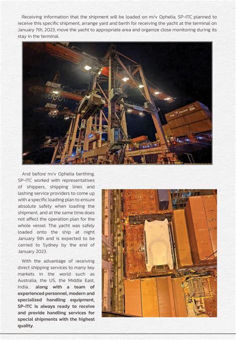 Sp Itc Successfully Handled The Yacht Shipment To Australia