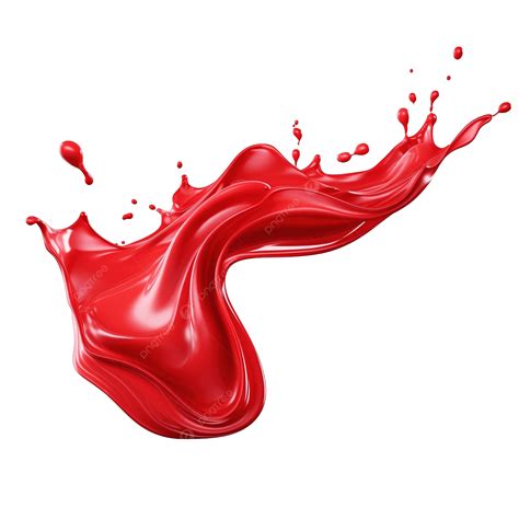 Red Fluid Corner For Frame Ornament Sparkling Shine Romance PNG