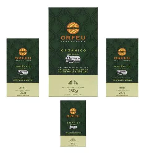Combo Café Orfeu Orgânico Torrado E Moído kg Premiado Frete grátis
