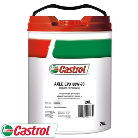 CASTROL AXLE EPX 80W 90 20L TRANSMAX 20 LITRE Collier Miller