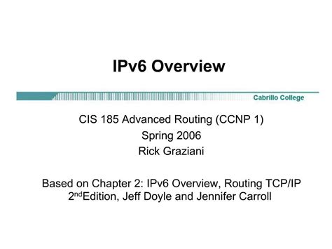 Ppt Ipv6 Overview Powerpoint Presentation Free Download Id833828