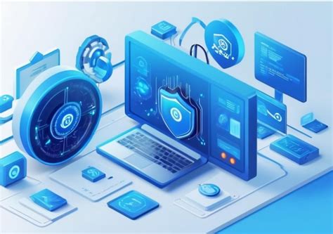 Automated Testing Cyber Security Abstract Vector Illustration Premium AI Generated Image