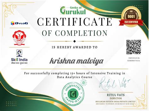 krishna malviya on linkedin dataanalytics geeksofgurukul skillindia