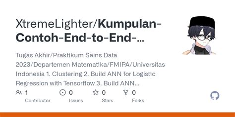 GitHub XtremeLighter Kumpulan Contoh End To End Machine Learning