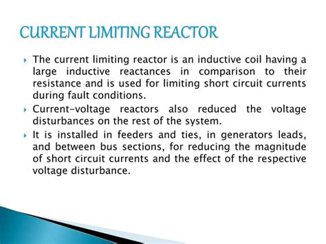 Powerpoint Presentation On Series Reactors PPTX