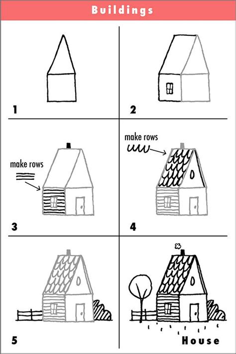 How To Draw D Houses Step By Step Warehouse Of Ideas
