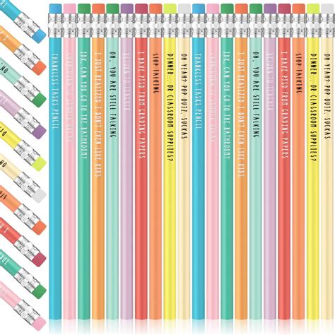 Tenceur 72 Pcs Christmas Pencils Assorted Multi Point