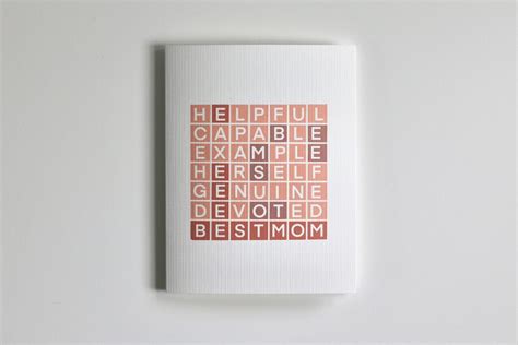 Wordle Mothers Day Card Card For Mom Who Loves Wordle Etsy